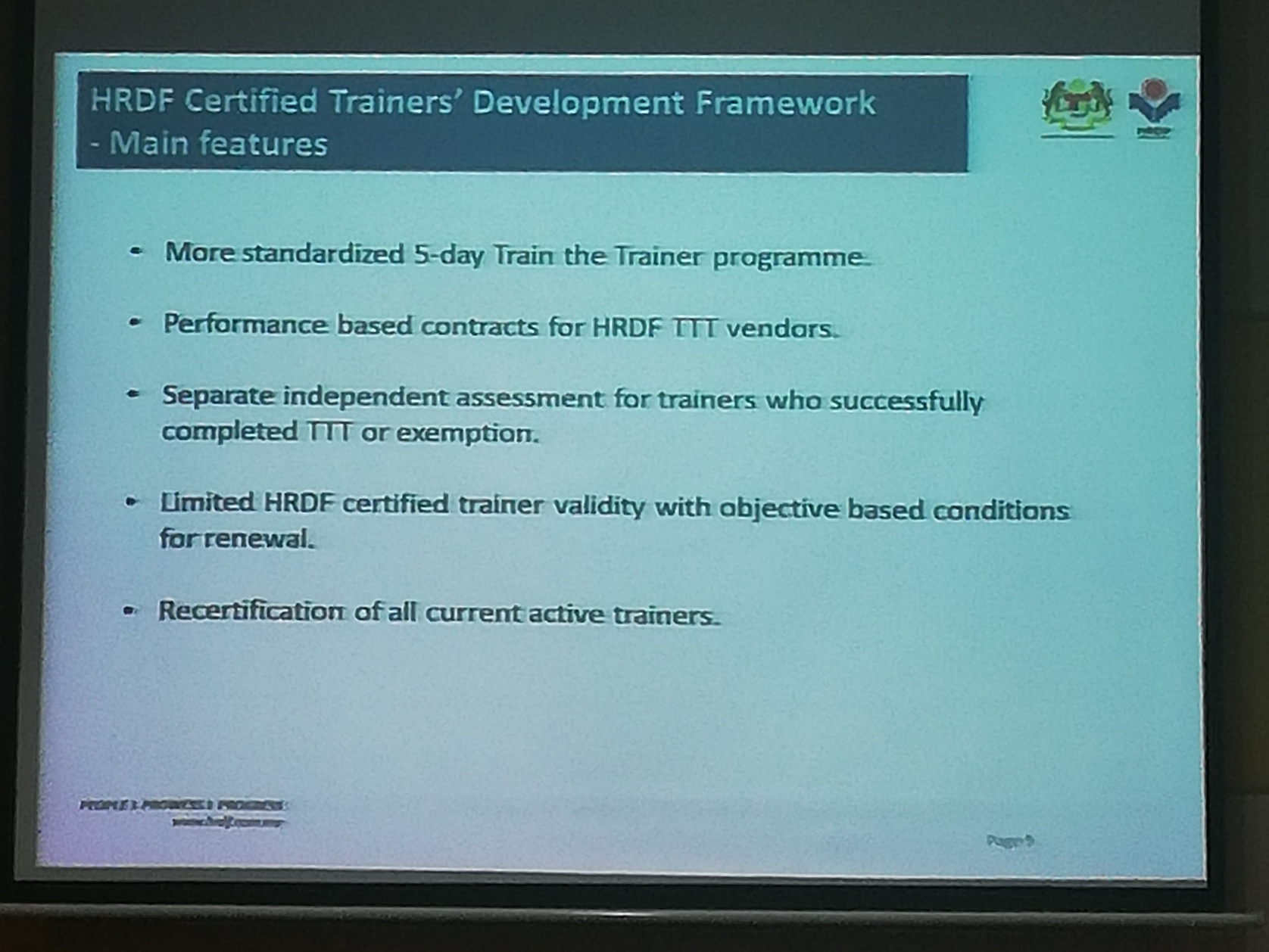 HRDF Trainers' Development Framework Engagement - Access Ideas